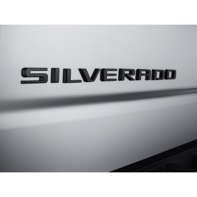 silverado custom black emblems