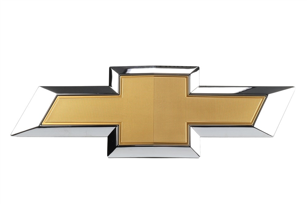 GM Genuine Parts Gold Front Grille Bowtie Emblem with Chrome Outline ...