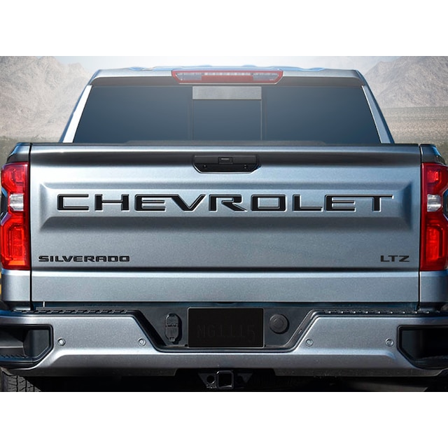 silverado custom black emblems